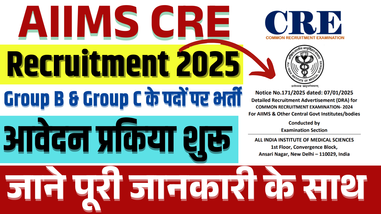AIIMS CRE Recruitment 2025: Annihilate Your Career Goals!